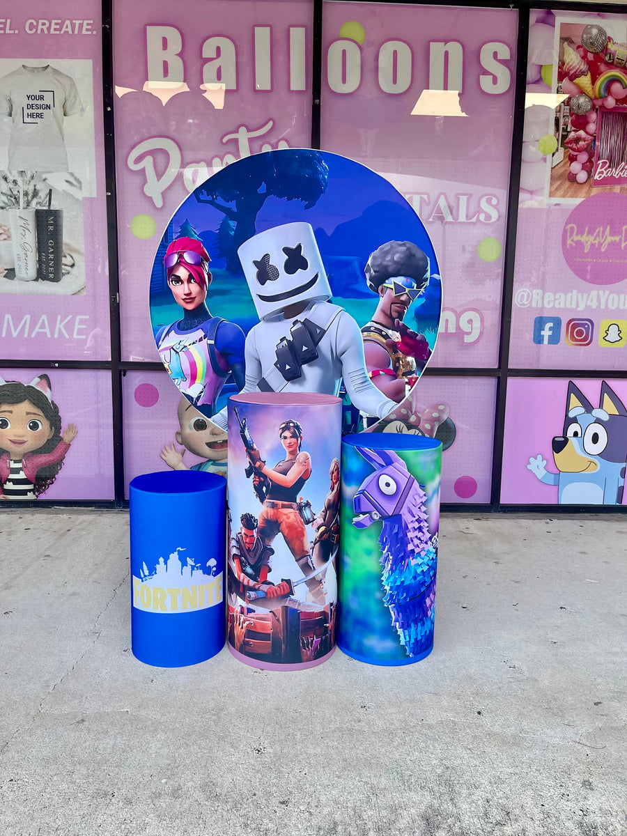 Fortnite covers backdrops and stand – Ready 4 Your Party