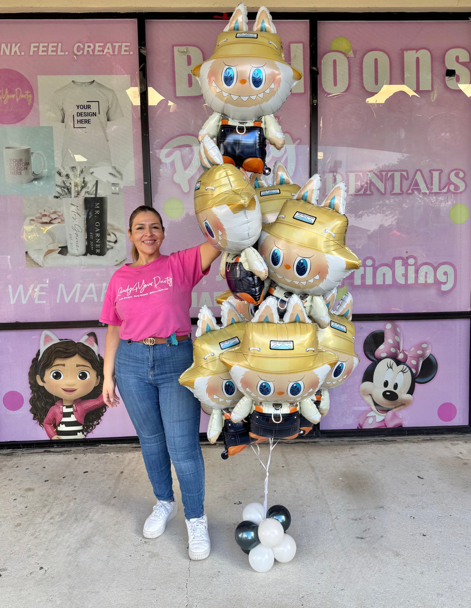 Cute Labubu balloons Bouquet – Ready 4 Your Party