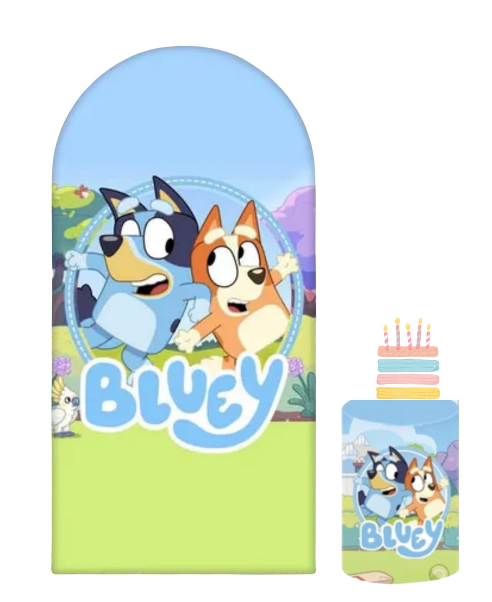 Bluey arch covers with stand – Ready 4 Your Party